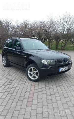 Melns BMW X3 2005 Dobele, ar dzinēja tilpumu 2.00 L un nobraukumu 326 tūkst. km par 3000 €, foto  vietnē AUTOMOTO.COM.LV