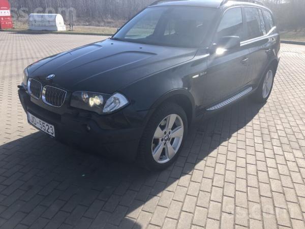 Melns BMW X3 2006 Rīga, ar dzinēja tilpumu 3.00 L un nobraukumu 277 tūkst. km par 4900 €, foto 1 vietnē AUTOMOTO.COM.LV