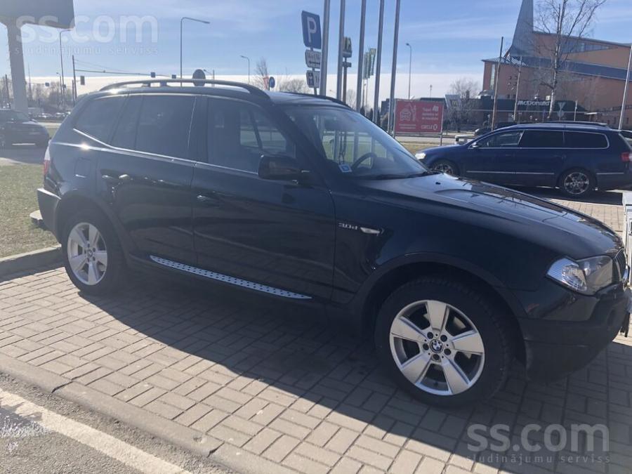 Melns BMW X3 2006 Rīga, ar dzinēja tilpumu 3.00 L un nobraukumu 277 tūkst. km par 4900 €, foto 2 vietnē AUTOMOTO.COM.LV