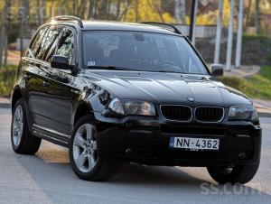 Black BMW X3 2006 in Jurmala, with an engine capacity of 2.00 L and mileage of 0 thousand km for 25900 €, photo 2 on AUTOMOTO.COM.LV