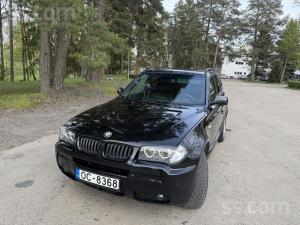 Melns BMW X3 2006 Jēkabpils, ar dzinēja tilpumu 3.00 L un nobraukumu 350 tūkst. km par 6777 €, foto 1 vietnē AUTOMOTO.COM.LV