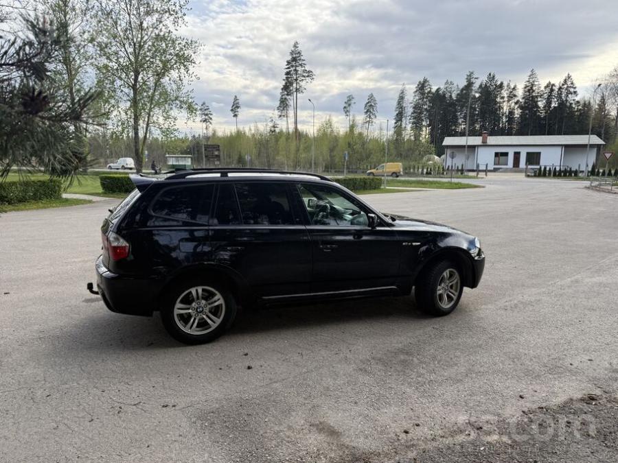 Melns BMW X3 2006 Jēkabpils, ar dzinēja tilpumu 3.00 L un nobraukumu 350 tūkst. km par 6777 €, foto 4 vietnē AUTOMOTO.COM.LV
