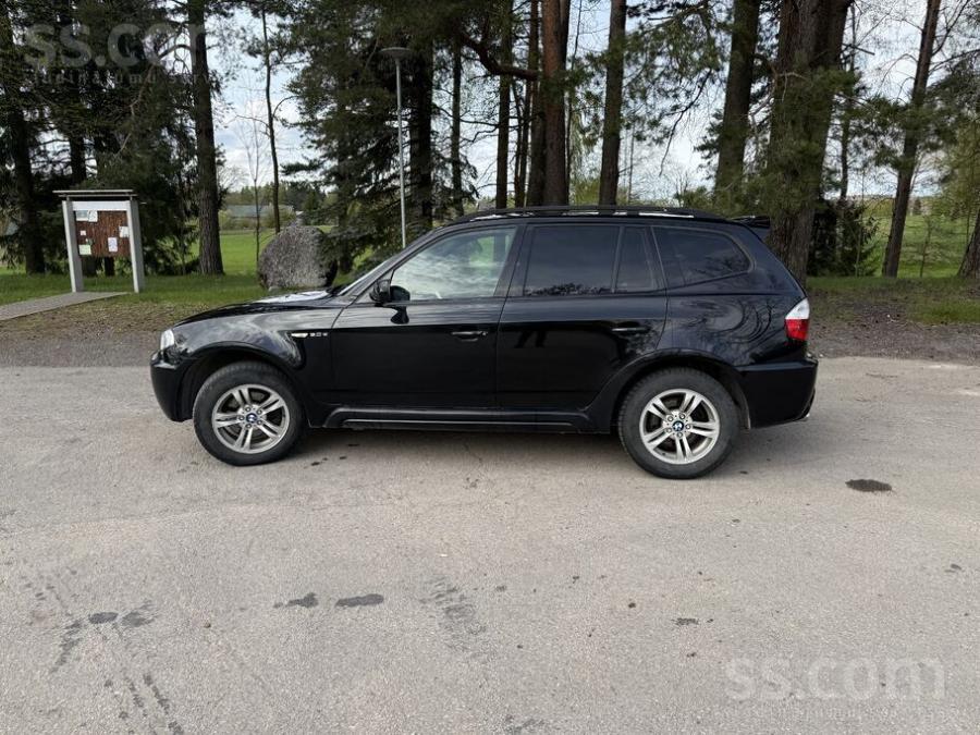 Melns BMW X3 2006 Jēkabpils, ar dzinēja tilpumu 3.00 L un nobraukumu 350 tūkst. km par 6777 €, foto 5 vietnē AUTOMOTO.COM.LV
