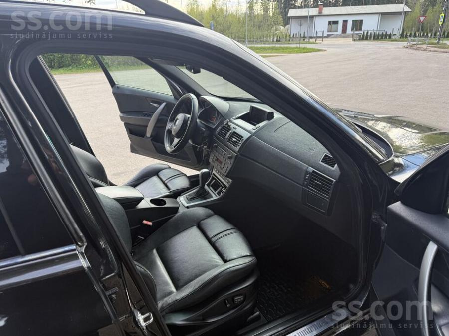 Melns BMW X3 2006 Jēkabpils, ar dzinēja tilpumu 3.00 L un nobraukumu 350 tūkst. km par 6777 €, foto 6 vietnē AUTOMOTO.COM.LV
