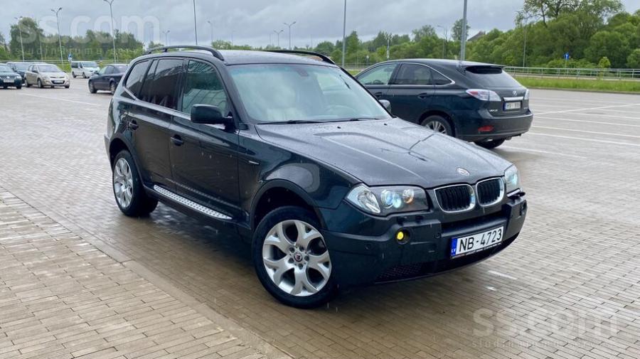 Melns BMW X3 2006 Rēzekne, ar dzinēja tilpumu 3.00 L un nobraukumu 290 tūkst. km par 4750 €, foto 2 vietnē AUTOMOTO.COM.LV