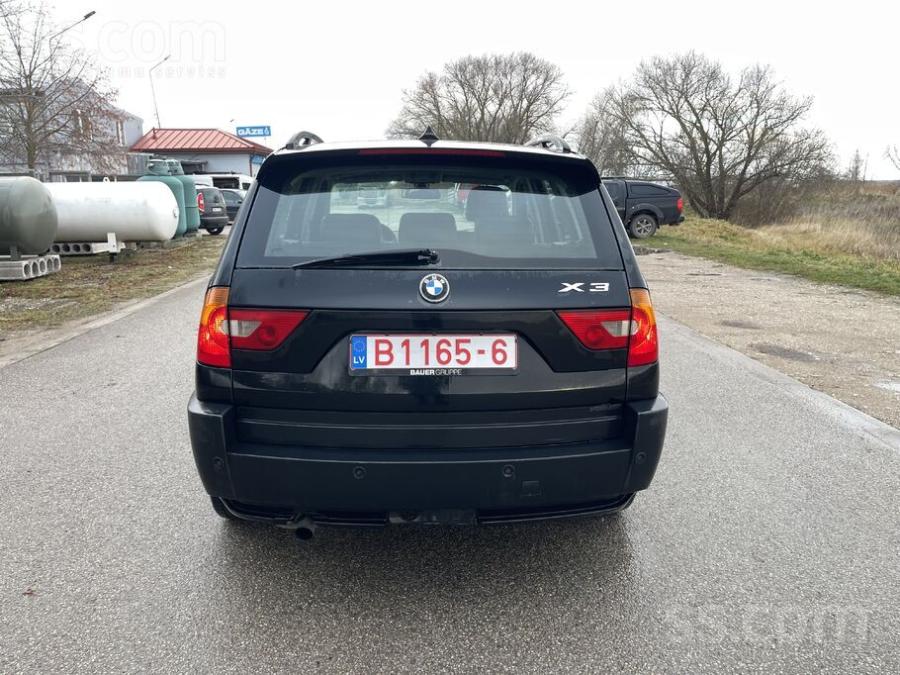 Black BMW X3 2006 in Liepaja, with an engine capacity of 2.00 L and mileage of 325 thousand km for 3300 €, photo 4 on AUTOMOTO.COM.LV