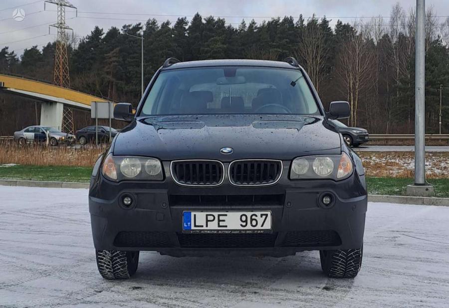 Black BMW X3 2006 in Kaunas, with an engine capacity of 2.00 L and mileage of 339 thousand km for 3300 €, photo 12 on AUTOMOTO.COM.LV