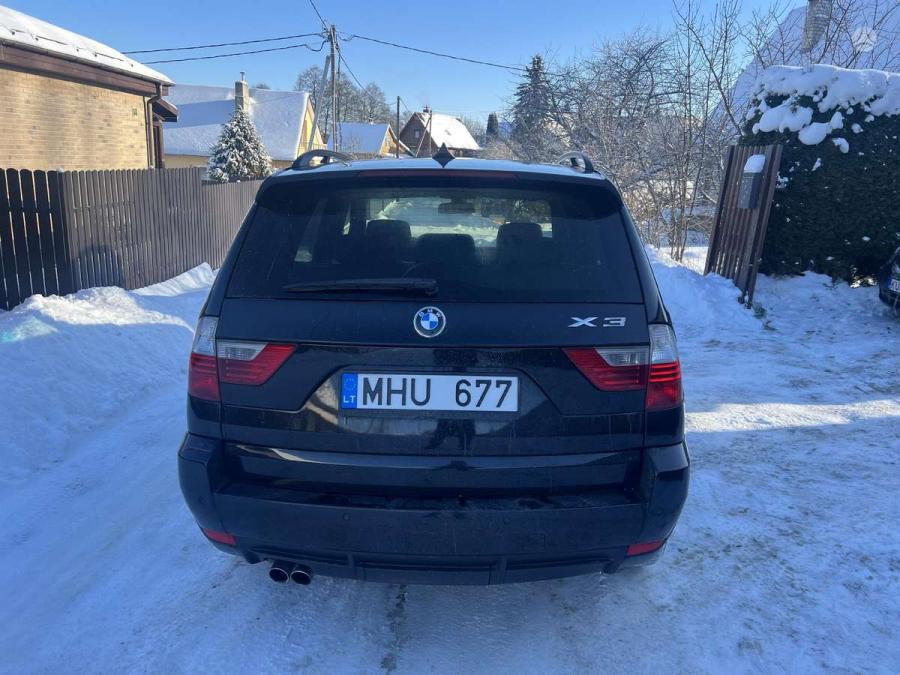 Black BMW X3 2006 in Vilnius, with an engine capacity of 2.99 L and mileage of 465 thousand km for 3800 €, photo 7 on AUTOMOTO.COM.LV
