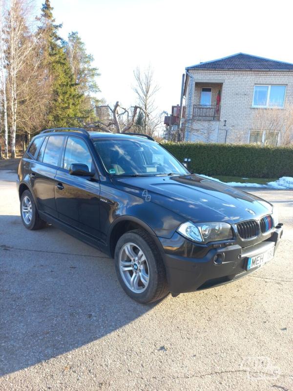 Black BMW X3 2006 in Birzai, with an engine capacity of 2.00 L and mileage of 245 thousand km for 3800 €, photo 1 on AUTOMOTO.COM.LV
