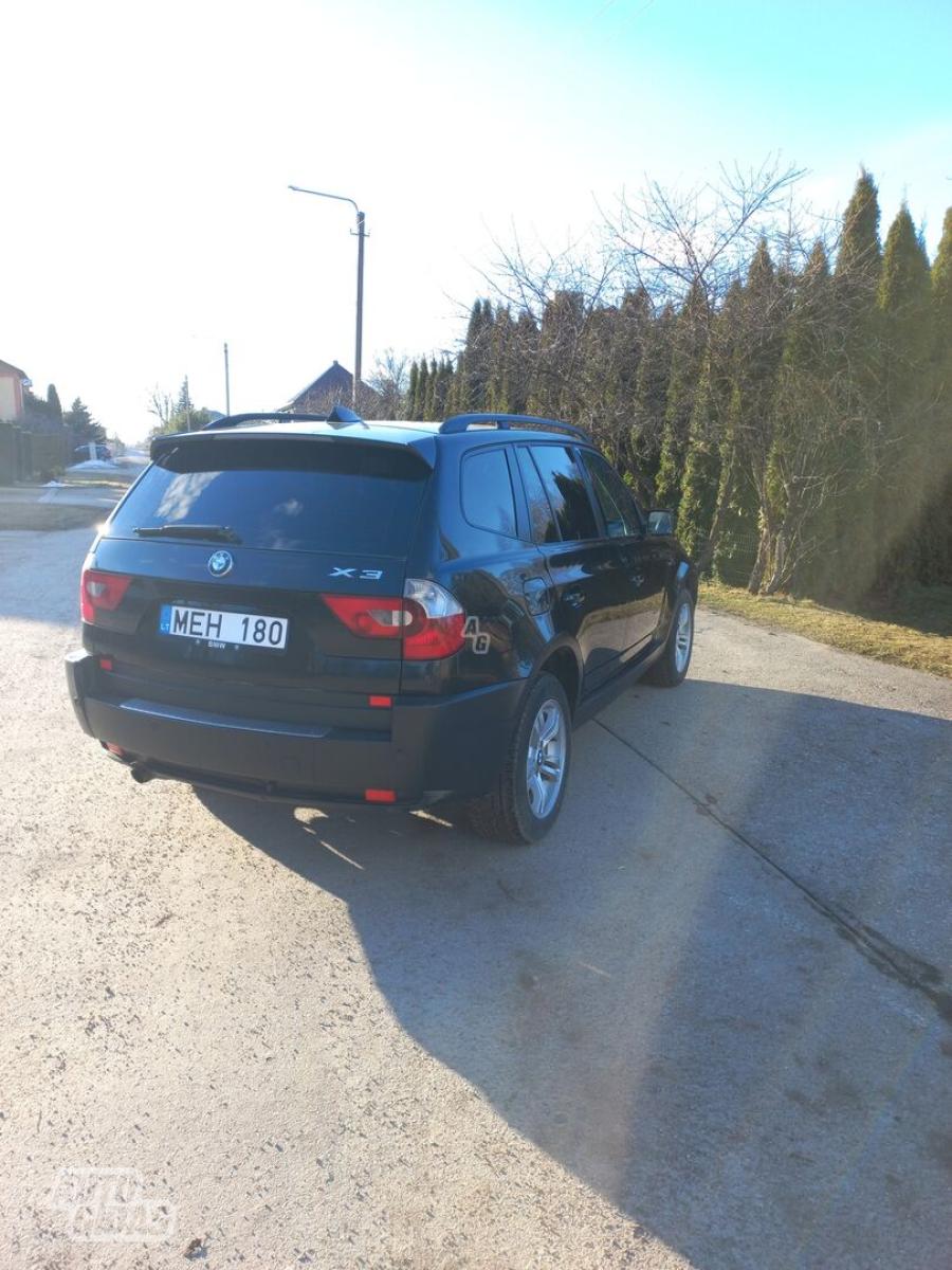 Black BMW X3 2006 in Birzai, with an engine capacity of 2.00 L and mileage of 245 thousand km for 3800 €, photo 2 on AUTOMOTO.COM.LV