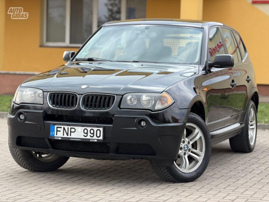 Melns BMW X3 2006 Kaišiadorys, ar dzinēja tilpumu 2.00 L un nobraukumu 390 tūkst. km par 2400 €, foto 1 vietnē AUTOMOTO.COM.LV