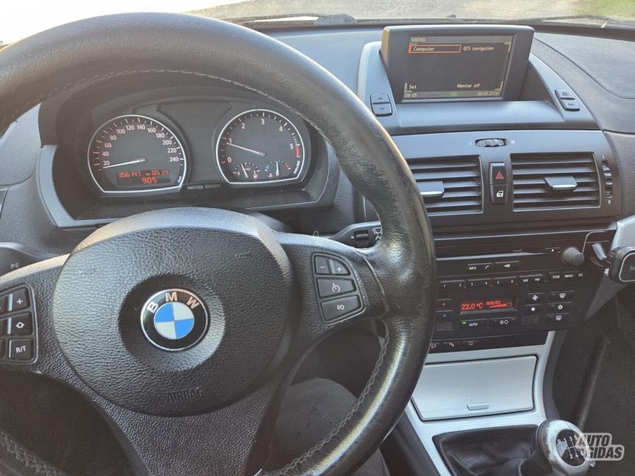 Melns BMW X3 2006 Plungė, ar dzinēja tilpumu 2.00 L un nobraukumu 350 tūkst. km par 3350 €, foto 12 vietnē AUTOMOTO.COM.LV