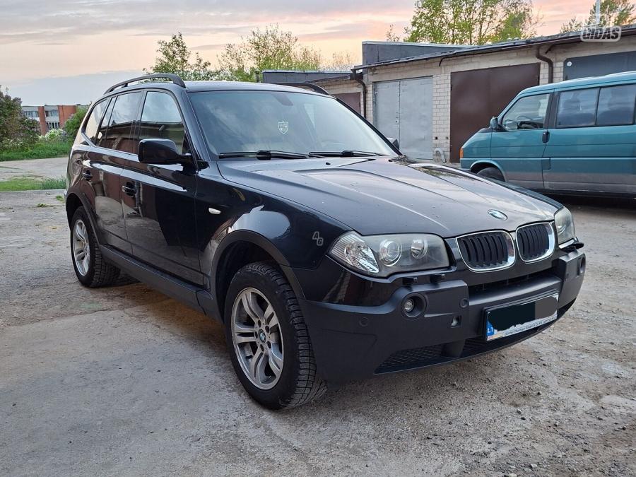 Black BMW X3 2006 in Siauliai, with an engine capacity of 2.00 L and mileage of 263 thousand km for 3350 €, photo 1 on AUTOMOTO.COM.LV