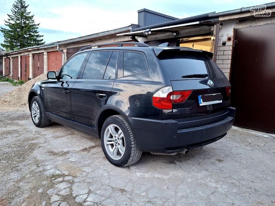 Black BMW X3 2006 in Siauliai, with an engine capacity of 2.00 L and mileage of 263 thousand km for 3350 €, photo 5 on AUTOMOTO.COM.LV