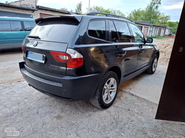 Black BMW X3 2006 in Siauliai, with an engine capacity of 2.00 L and mileage of 263 thousand km for 3350 €, photo 7 on AUTOMOTO.COM.LV