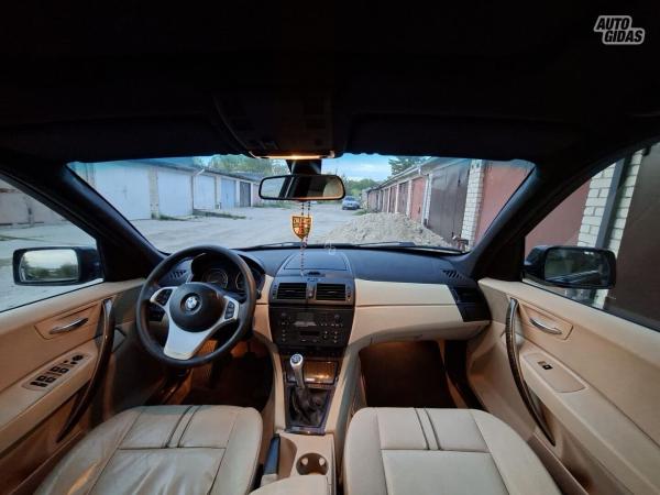 Black BMW X3 2006 in Siauliai, with an engine capacity of 2.00 L and mileage of 263 thousand km for 3350 €, photo 8 on AUTOMOTO.COM.LV