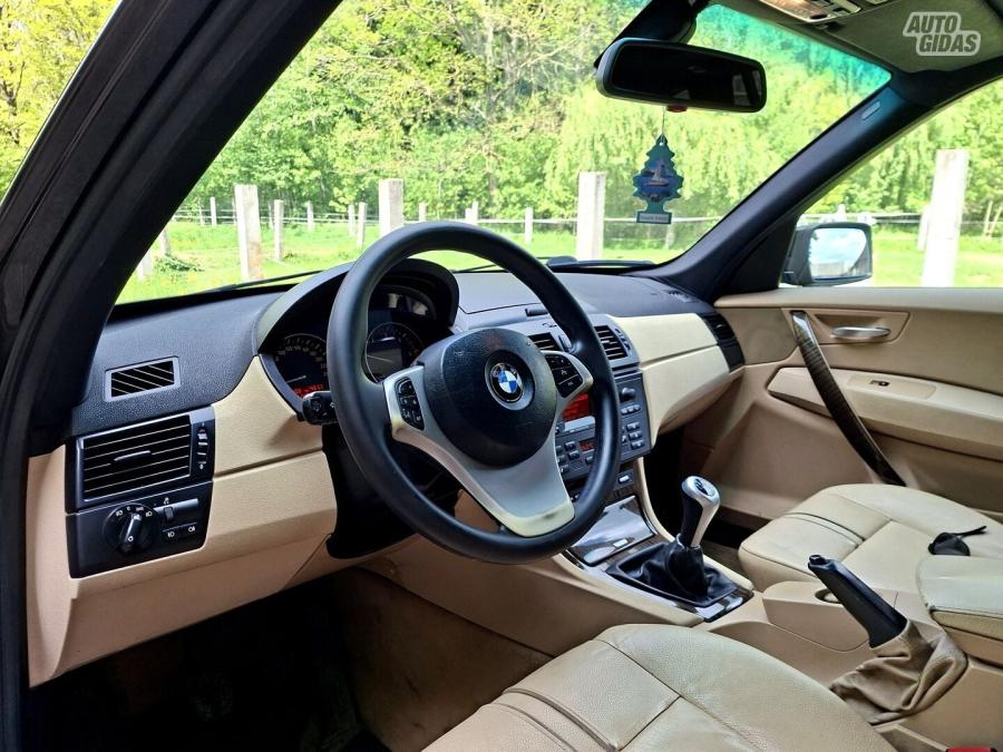 Melns BMW X3 2006 Šauļi, ar dzinēja tilpumu 2.00 L un nobraukumu 263 tūkst. km par 3350 €, foto 9 vietnē AUTOMOTO.COM.LV