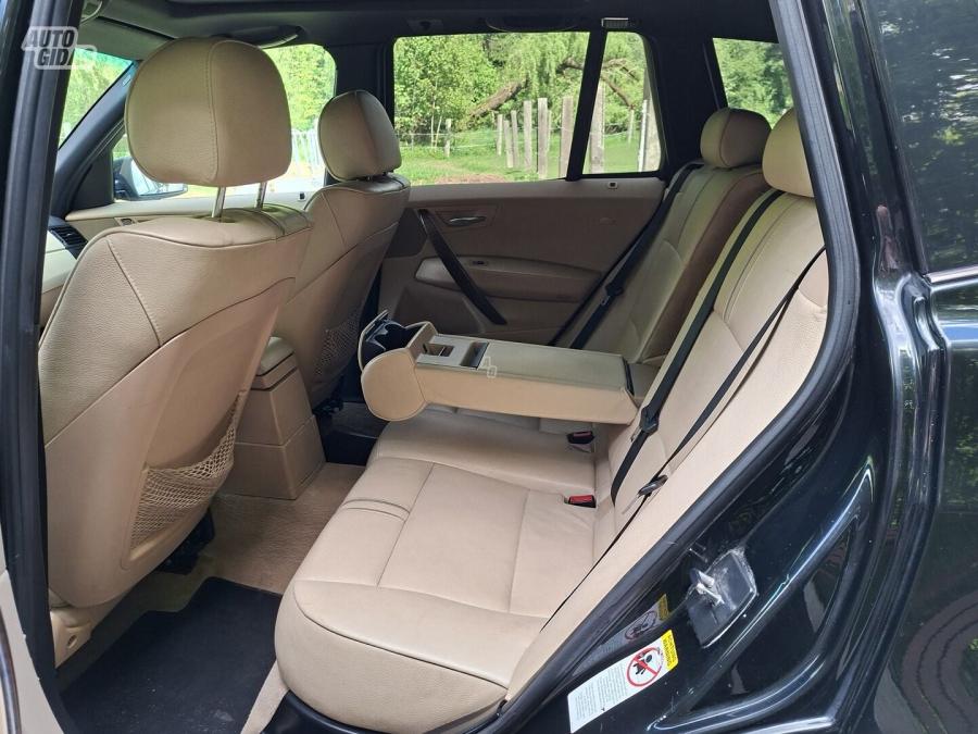 Black BMW X3 2006 in Siauliai, with an engine capacity of 2.00 L and mileage of 260 thousand km for 3350 €, photo 12 on AUTOMOTO.COM.LV