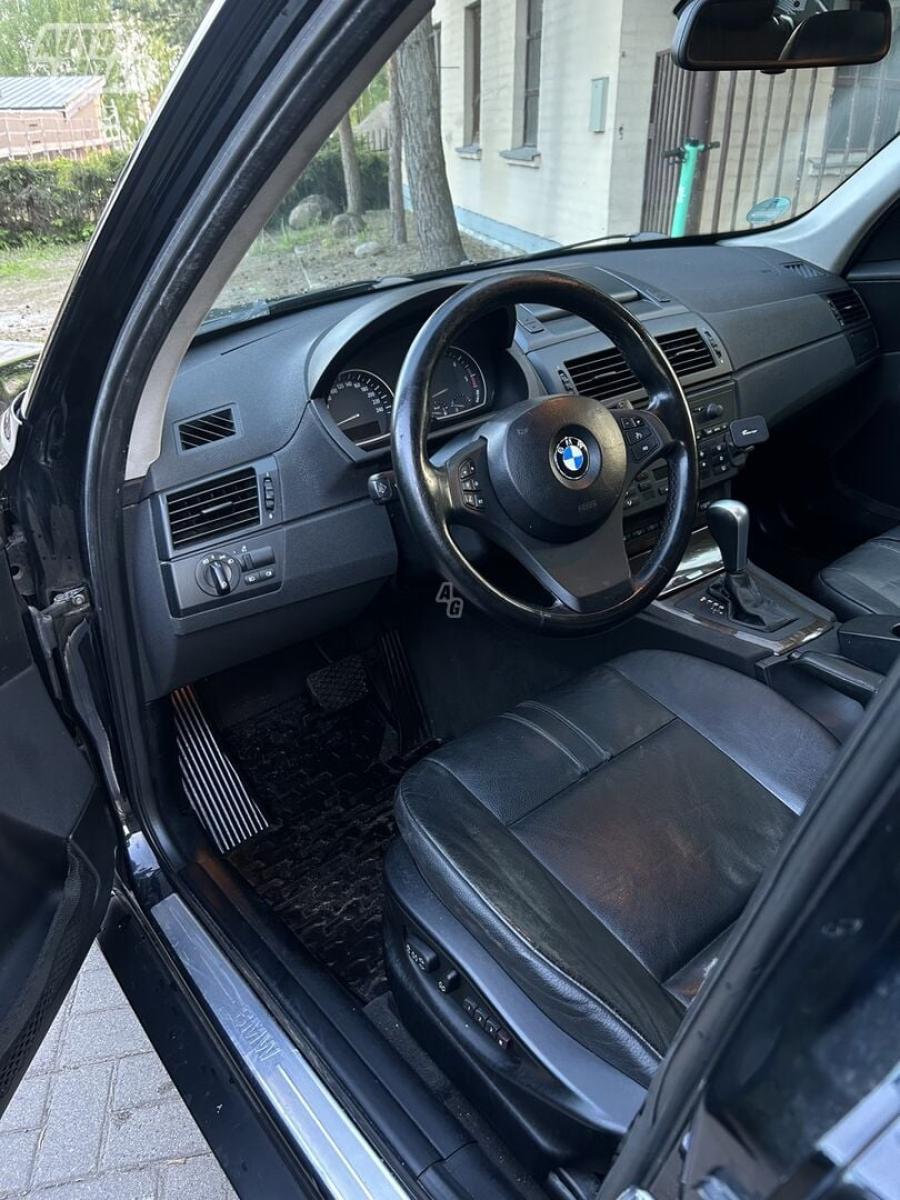 Black BMW X3 2006 in Marijampole, with an engine capacity of 3.00 L and mileage of 298 thousand km for 3800 €, photo 7 on AUTOMOTO.COM.LV
