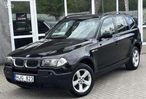 Melns BMW X3 2006 Radviliškis, ar dzinēja tilpumu 2.00 L un nobraukumu 400 tūkst. km par 3150 €, foto  vietnē AUTOMOTO.COM.LV