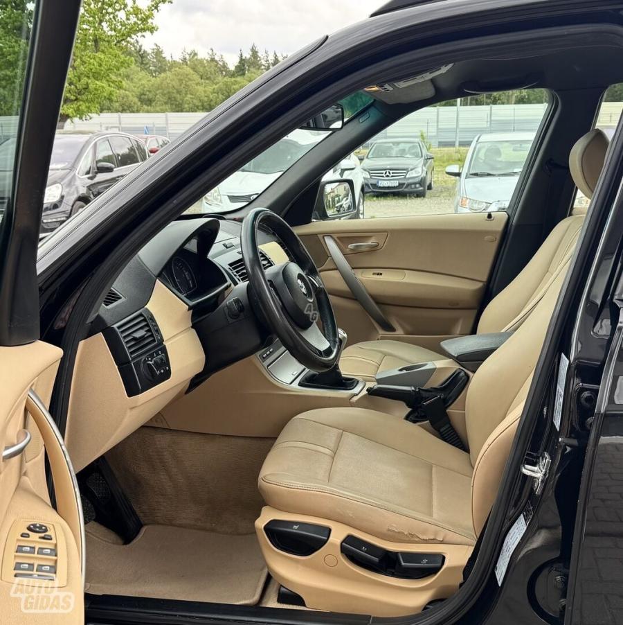 Black BMW X3 2006 in Radviliskis, with an engine capacity of 2.00 L and mileage of 400 thousand km for 3150 €, photo 20 on AUTOMOTO.COM.LV