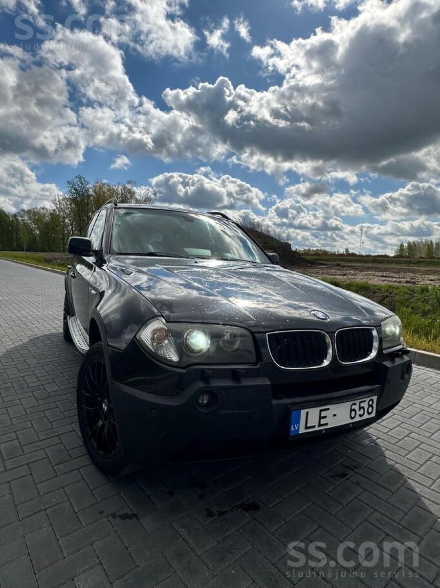 Melns BMW X3 2006 Kuldīga, ar dzinēja tilpumu 3.00 L un nobraukumu 221 tūkst. km par 4100 €, foto 1 vietnē AUTOMOTO.COM.LV