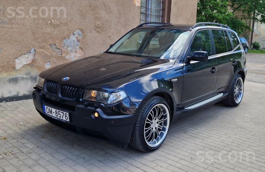 Black BMW X3 2006 in Jelgava, with an engine capacity of 2.00 L and mileage of 279 thousand km for 4700 €, photo 4 on AUTOMOTO.COM.LV