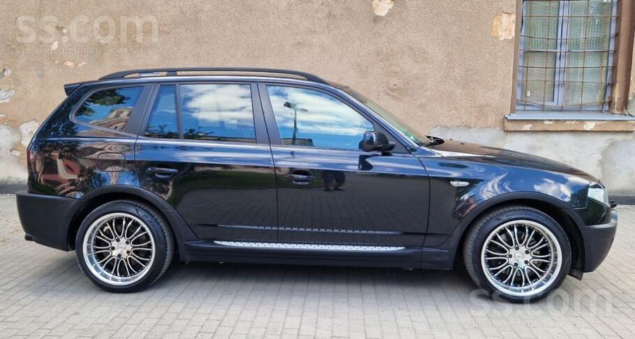 Black BMW X3 2006 in Jelgava, with an engine capacity of 2.00 L and mileage of 279 thousand km for 4700 €, photo 7 on AUTOMOTO.COM.LV
