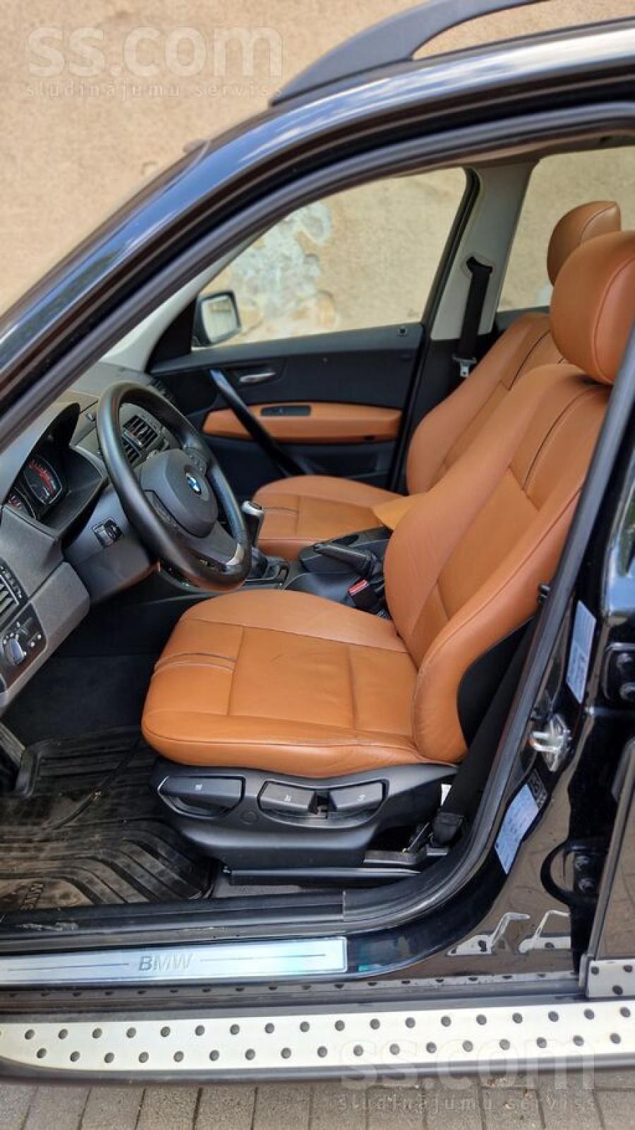 Black BMW X3 2006 in Jelgava, with an engine capacity of 2.00 L and mileage of 279 thousand km for 4700 €, photo 9 on AUTOMOTO.COM.LV