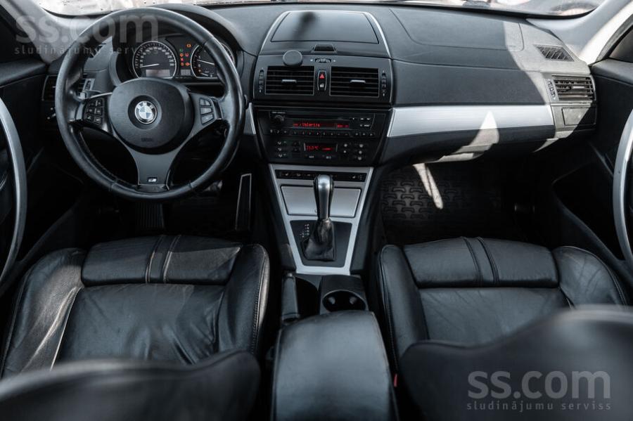 Melns BMW X3 2006 Rīga, ar dzinēja tilpumu 3.00 L un nobraukumu 344 tūkst. km par 4600 €, foto 6 vietnē AUTOMOTO.COM.LV