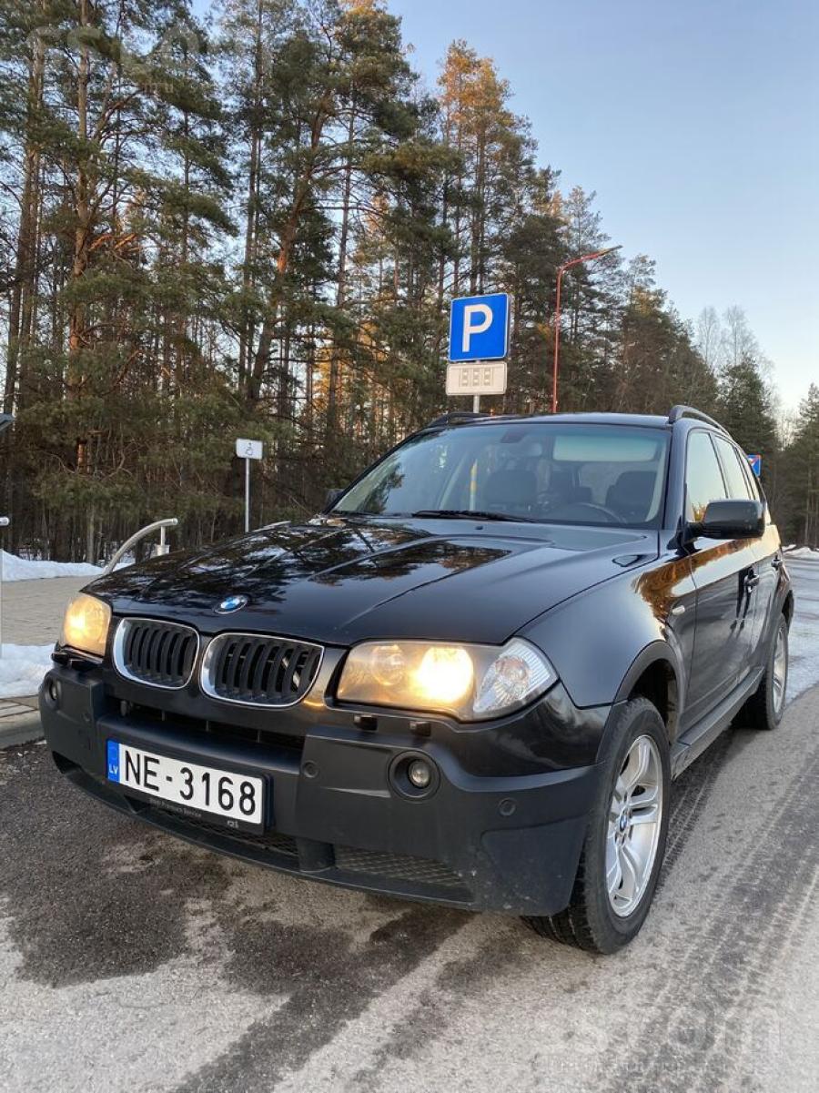 Черный БМВ Х3 2006 в Екабпилс, объемом двигателя 2.00 л и пробегом 294 тыс. км за 4800 €, фото 1 на AUTOMOTO.COM.LV