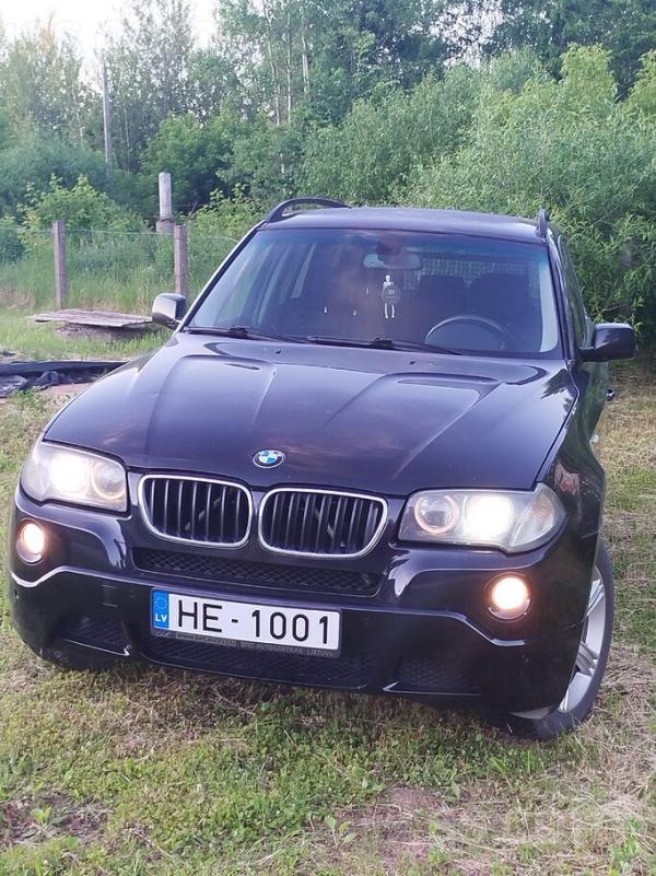 Black BMW X3 2006 in Rezekne, with an engine capacity of 2.00 L and mileage of 284 thousand km for 3500 €, photo 2 on AUTOMOTO.COM.LV