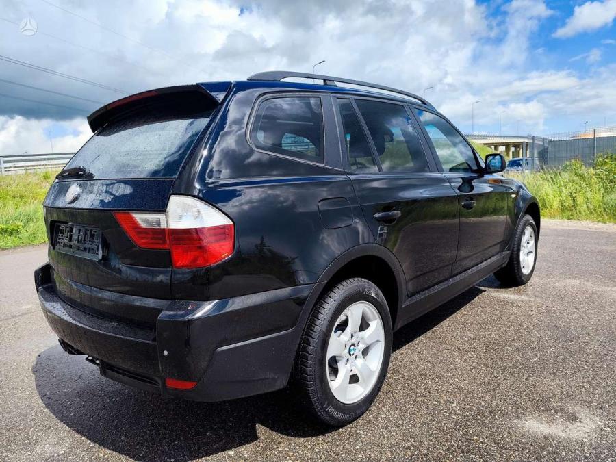 Black BMW X3 2006 in Marijampole, with an engine capacity of 2.00 L and mileage of 271 thousand km for 3700 €, photo 14 on AUTOMOTO.COM.LV