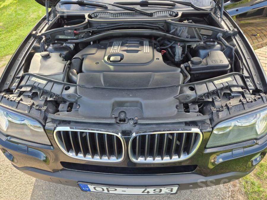 Black BMW X3 2006 in Riga, with an engine capacity of 2.00 L and mileage of 242 thousand km for 5100 €, photo 12 on AUTOMOTO.COM.LV