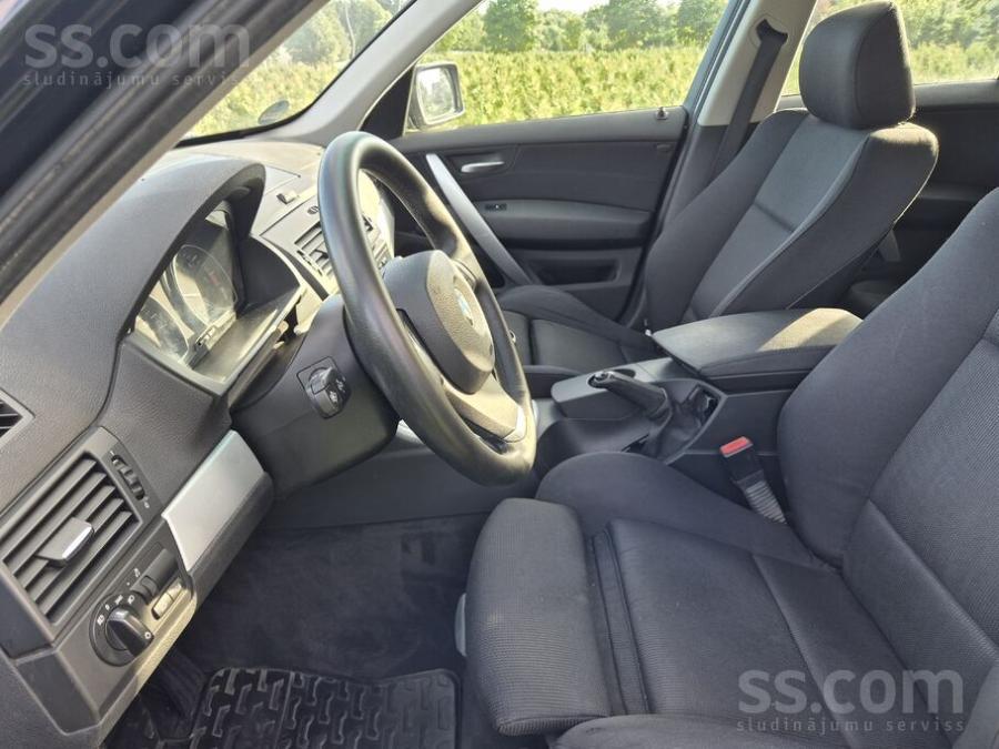 Black BMW X3 2006 in Riga, with an engine capacity of 2.00 L and mileage of 242 thousand km for 5100 €, photo 14 on AUTOMOTO.COM.LV