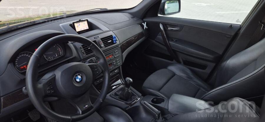 Black BMW X3 2006 in Jekabpils, with an engine capacity of 3.00 L and mileage of 356 thousand km for 5950 €, photo 5 on AUTOMOTO.COM.LV