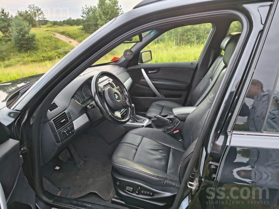 Black BMW X3 2006 in Daugavpils, with an engine capacity of 3.00 L and mileage of 290 thousand km for 5800 €, photo 7 on AUTOMOTO.COM.LV