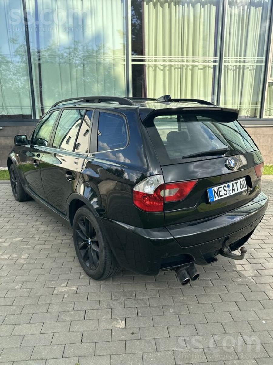 Black BMW X3 2006 in Balvi, with an engine capacity of 3.00 L and mileage of 300 thousand km for 4499 €, photo 5 on AUTOMOTO.COM.LV