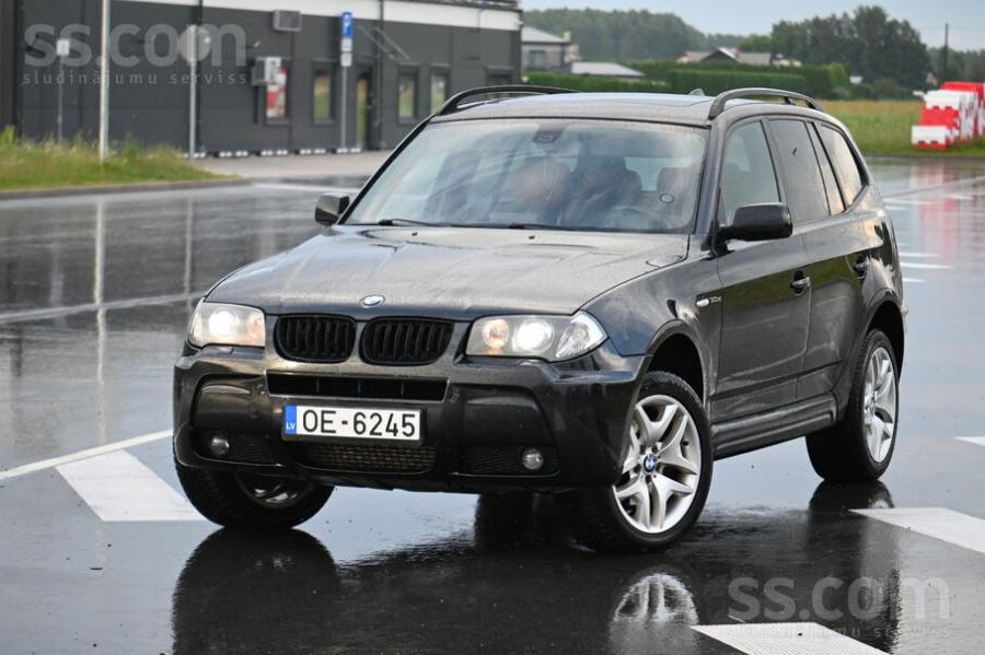 Melns BMW X3 2006 Rīga, ar dzinēja tilpumu 3.00 L un nobraukumu 273 tūkst. km par 5500 €, foto 1 vietnē AUTOMOTO.COM.LV