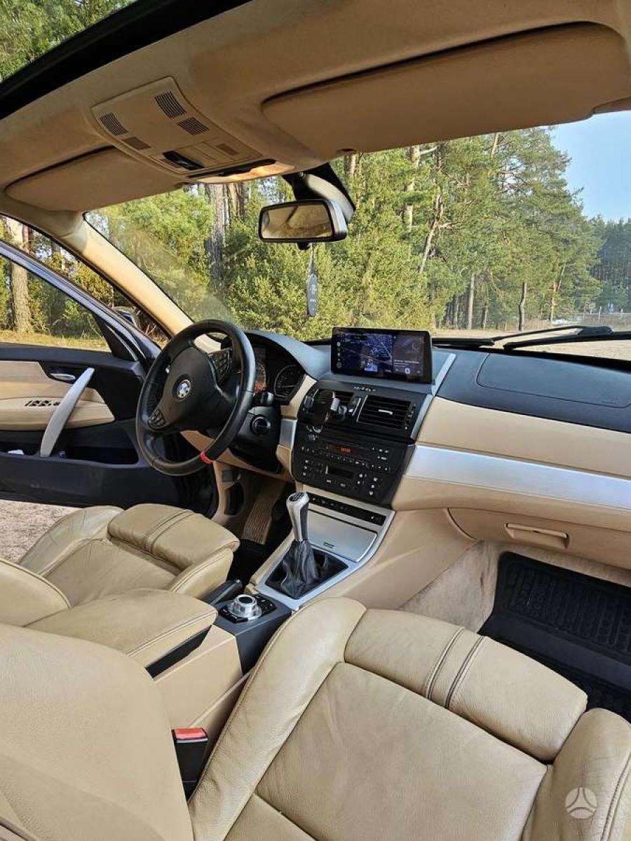 Melns BMW X3 2006 Varėna, ar dzinēja tilpumu 2.00 L un nobraukumu 450 tūkst. km par 3800 €, foto 7 vietnē AUTOMOTO.COM.LV