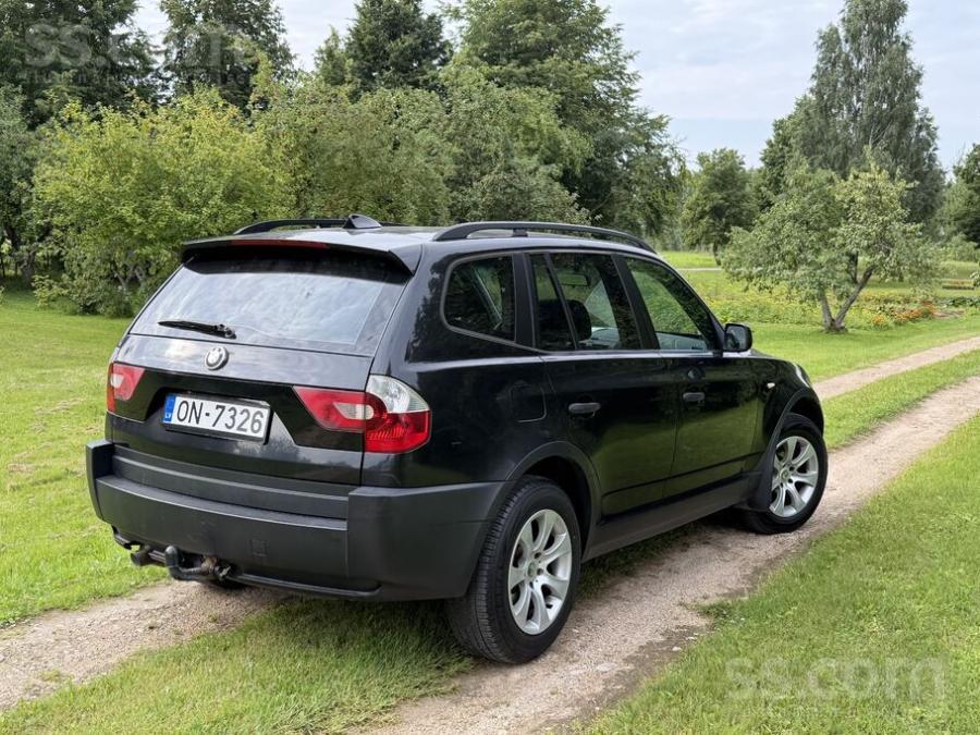 Black BMW X3 2006 in Aizkraukle, with an engine capacity of 2.00 L and mileage of 420 thousand km for 4750 €, photo 3 on AUTOMOTO.COM.LV