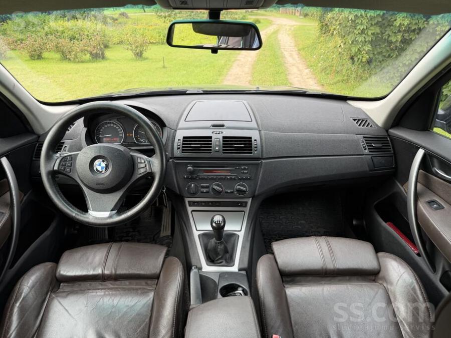 Black BMW X3 2006 in Aizkraukle, with an engine capacity of 2.00 L and mileage of 420 thousand km for 4750 €, photo 6 on AUTOMOTO.COM.LV