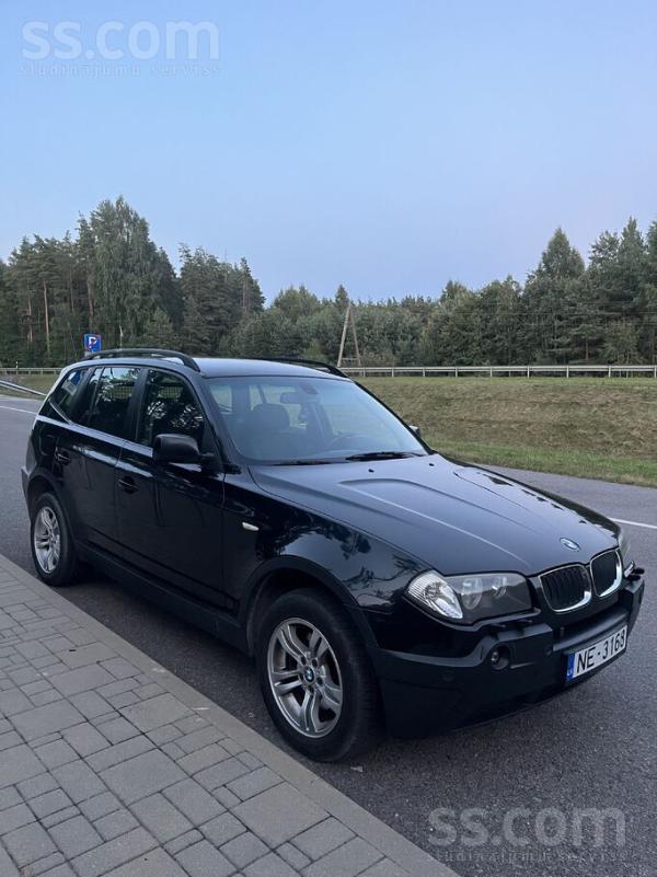 Black BMW X3 2006 in Jekabpils, with an engine capacity of 2.00 L and mileage of 305 thousand km for 2500 €, photo 5 on AUTOMOTO.COM.LV