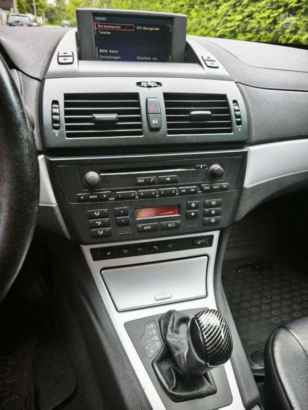 Melns BMW X3 2006 Kauņa, ar dzinēja tilpumu 2.99 L un nobraukumu 350 tūkst. km par 2999 €, foto 7 vietnē AUTOMOTO.COM.LV