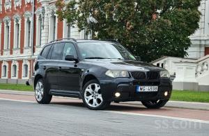 Черный БМВ Х3 2006 в Елгава, объемом двигателя 3.00 л и пробегом 426 тыс. км за 4490 €, фото  на AUTOMOTO.COM.LV