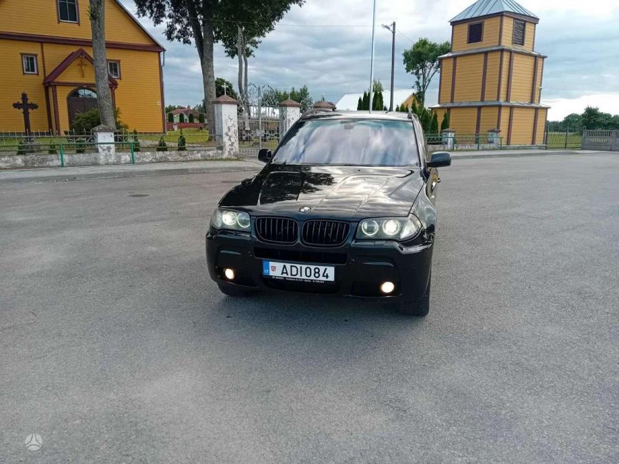 Melns BMW X3 2006 Viļņa, ar dzinēja tilpumu 3.00 L un nobraukumu 400 tūkst. km par 4700 €, foto 6 vietnē AUTOMOTO.COM.LV