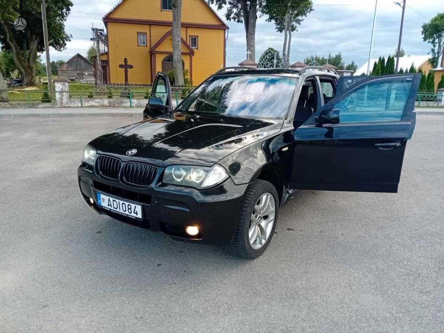 Melns BMW X3 2006 Viļņa, ar dzinēja tilpumu 3.00 L un nobraukumu 400 tūkst. km par 4700 €, foto 9 vietnē AUTOMOTO.COM.LV