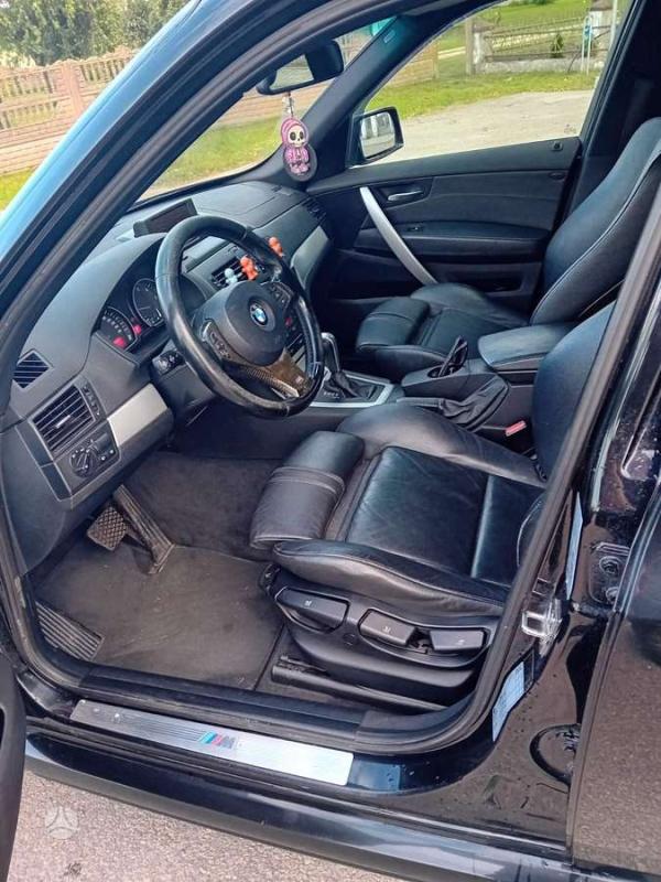 Melns BMW X3 2006 Viļņa, ar dzinēja tilpumu 3.00 L un nobraukumu 400 tūkst. km par 4700 €, foto 11 vietnē AUTOMOTO.COM.LV