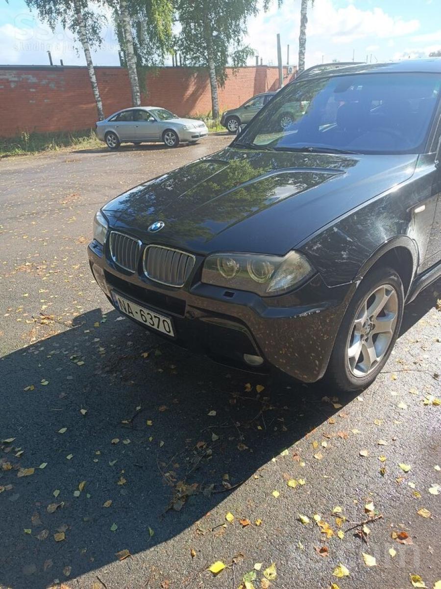 Melns BMW X3 2006 Rīga, ar dzinēja tilpumu 3.00 L un nobraukumu 257 tūkst. km par 3499 €, foto 1 vietnē AUTOMOTO.COM.LV