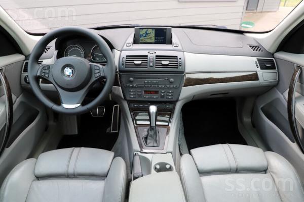 Black BMW X3 2006 in Tukums, with an engine capacity of 3.00 L and mileage of 273 thousand km for 5000 €, photo 8 on AUTOMOTO.COM.LV